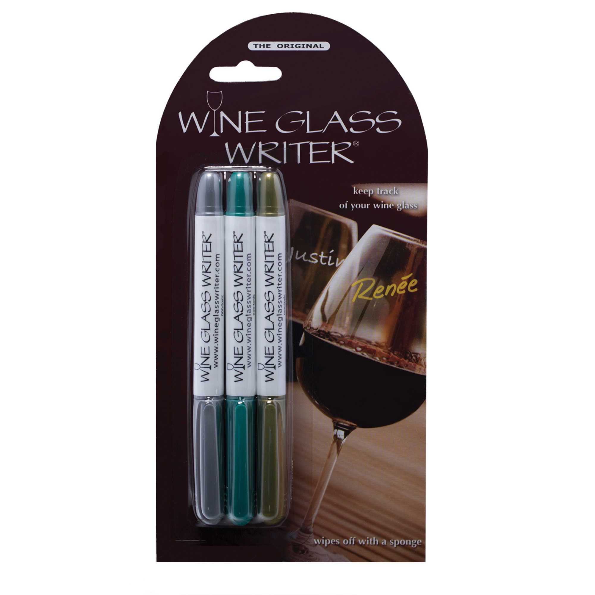 Wine Glass Writer Original Metalic Set of 3 – Kitchenique